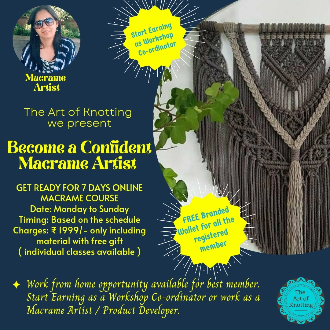 Become Professional Macrame Artist 7 Days Course