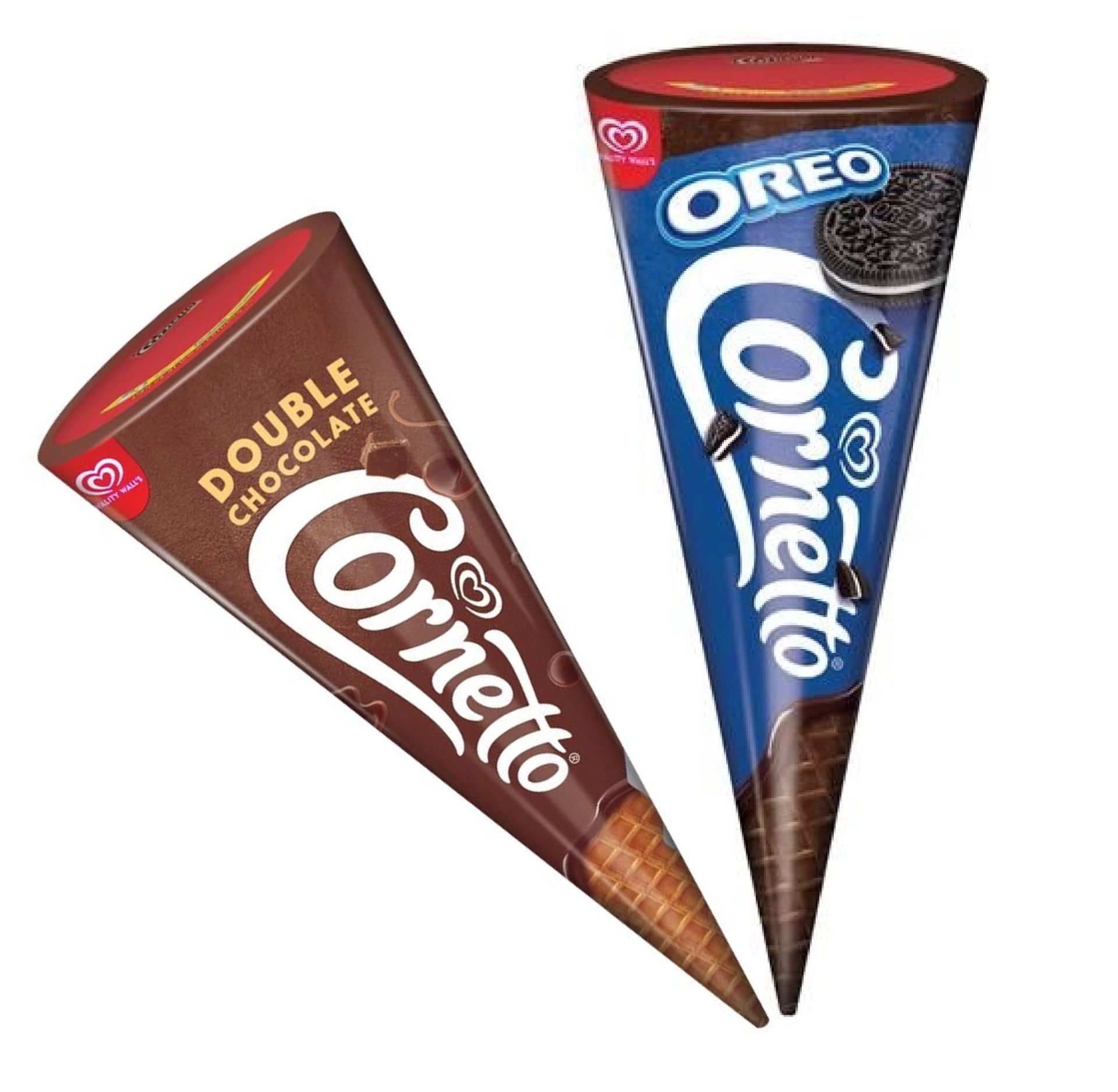 Double Chocolate Cornetto & Oreo Cornetto