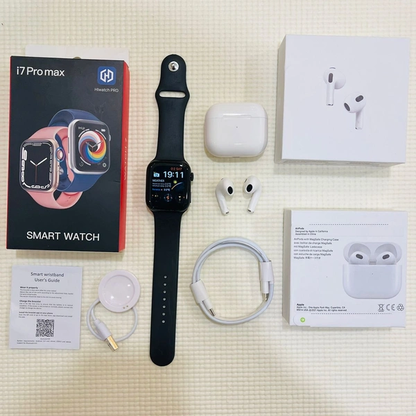 I7 Pro Max Series 7 With Air Pods 3 Awesome Quality