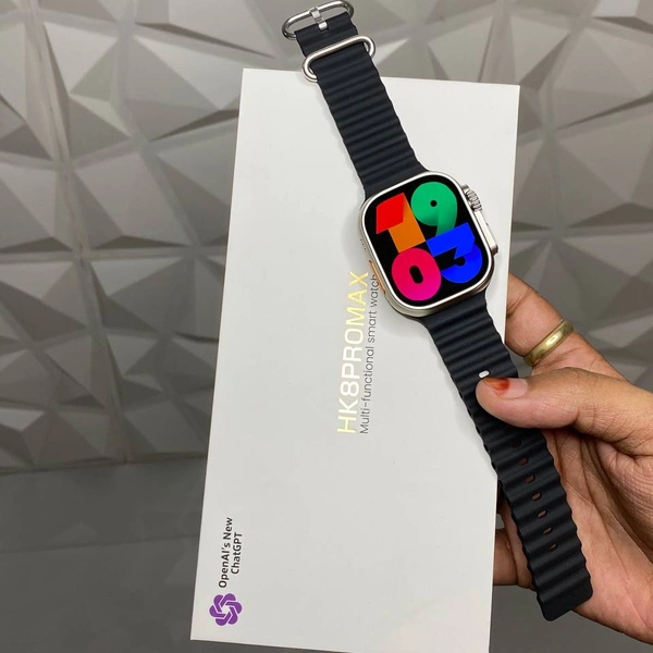 Original Wearfit Hk8 Pro Max Watch With 60hz Amoled Display, 4-5 Days ...