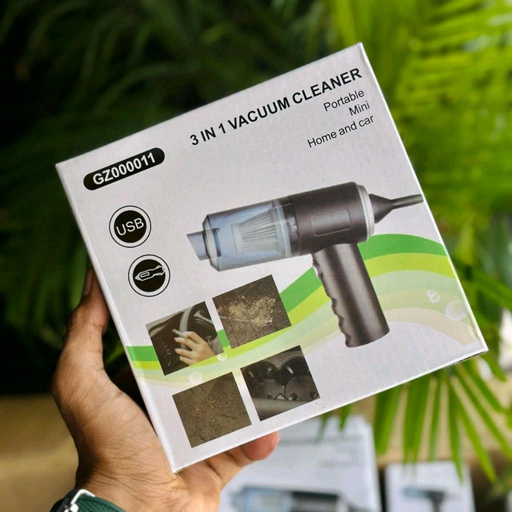 3 in 1 Portable Vacuum Cleaner Duster Blower Air Pump Wireless Handheld ...