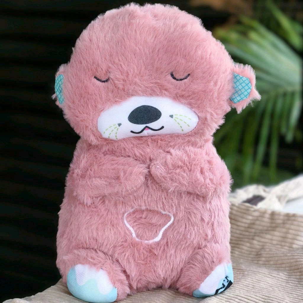 Portable Breathing Teddy Bear Soft Toy Plush Sound Machine, Baby Gift ...