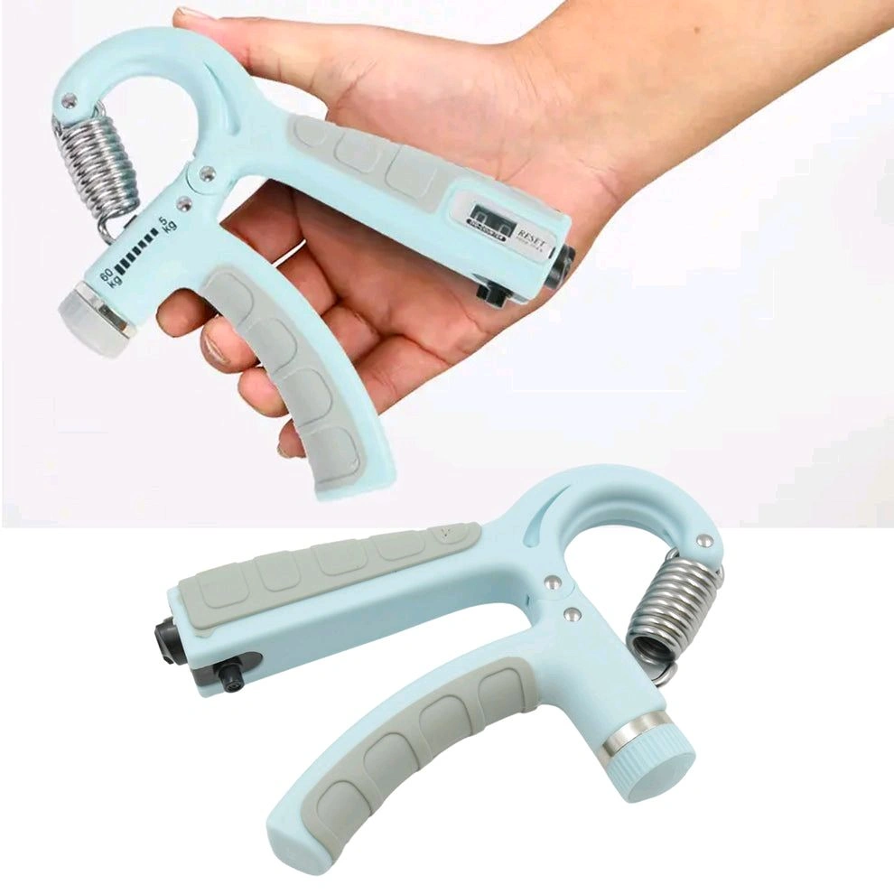 Gym Fitness Hand Grip Men Adjustable Finger Heavy Exerciser Strength ...
