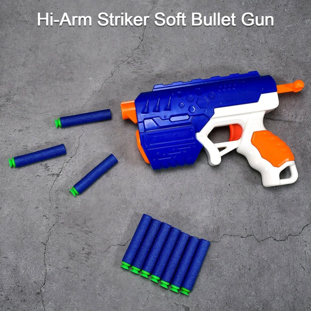 Hi-Arm Gun with 10xFoam Suction Bullet, Made with ABS Plastic, Solid ...