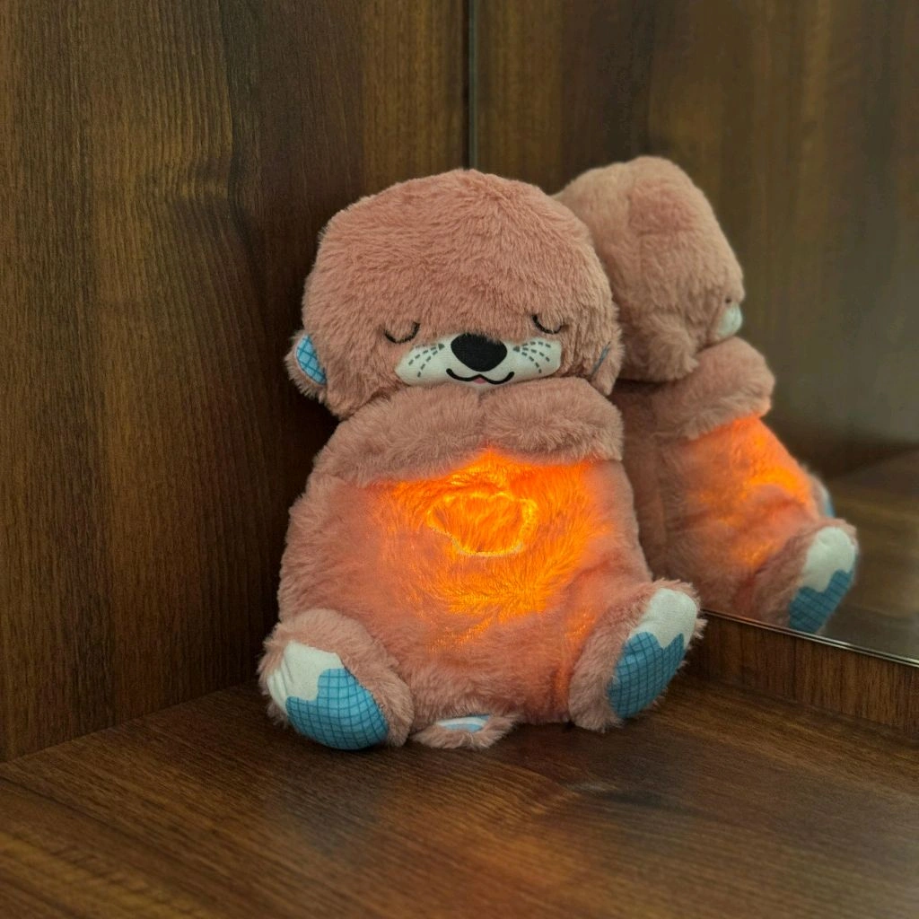 Portable Breathing Teddy Bear Soft Toy Plush Sound Machine, Baby Gift ...