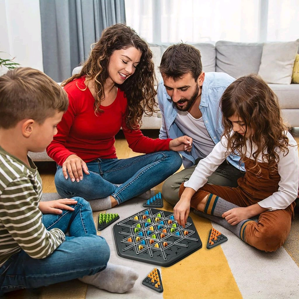 Strategic Triangle Color Matching Puzzle Board Game for Kids & Family ...