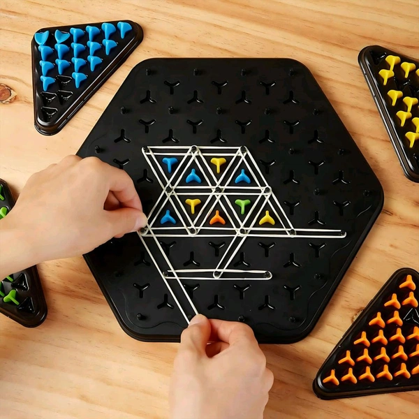 Strategic Triangle Color Matching Puzzle Board Game for Kids & Family ...