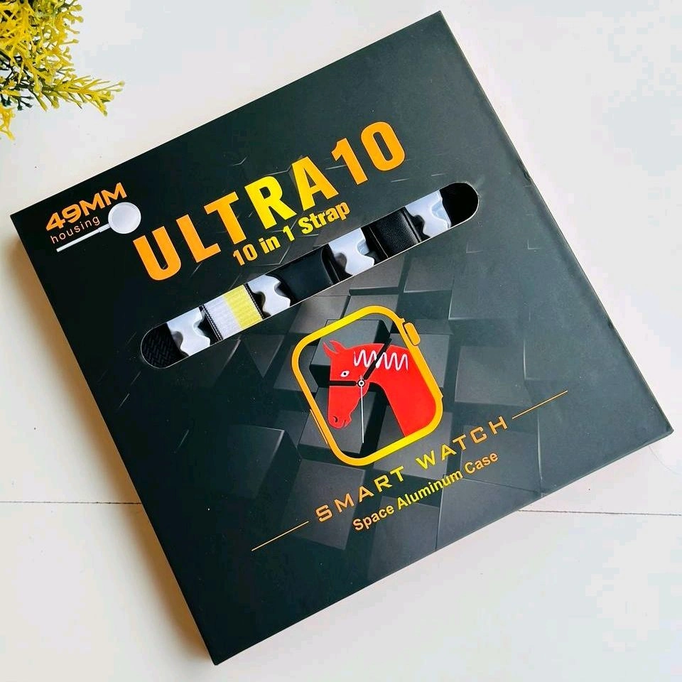 Ultra Smart Watch 8 Special Edition Combo Set, 10 in 1 Stap With Case ...