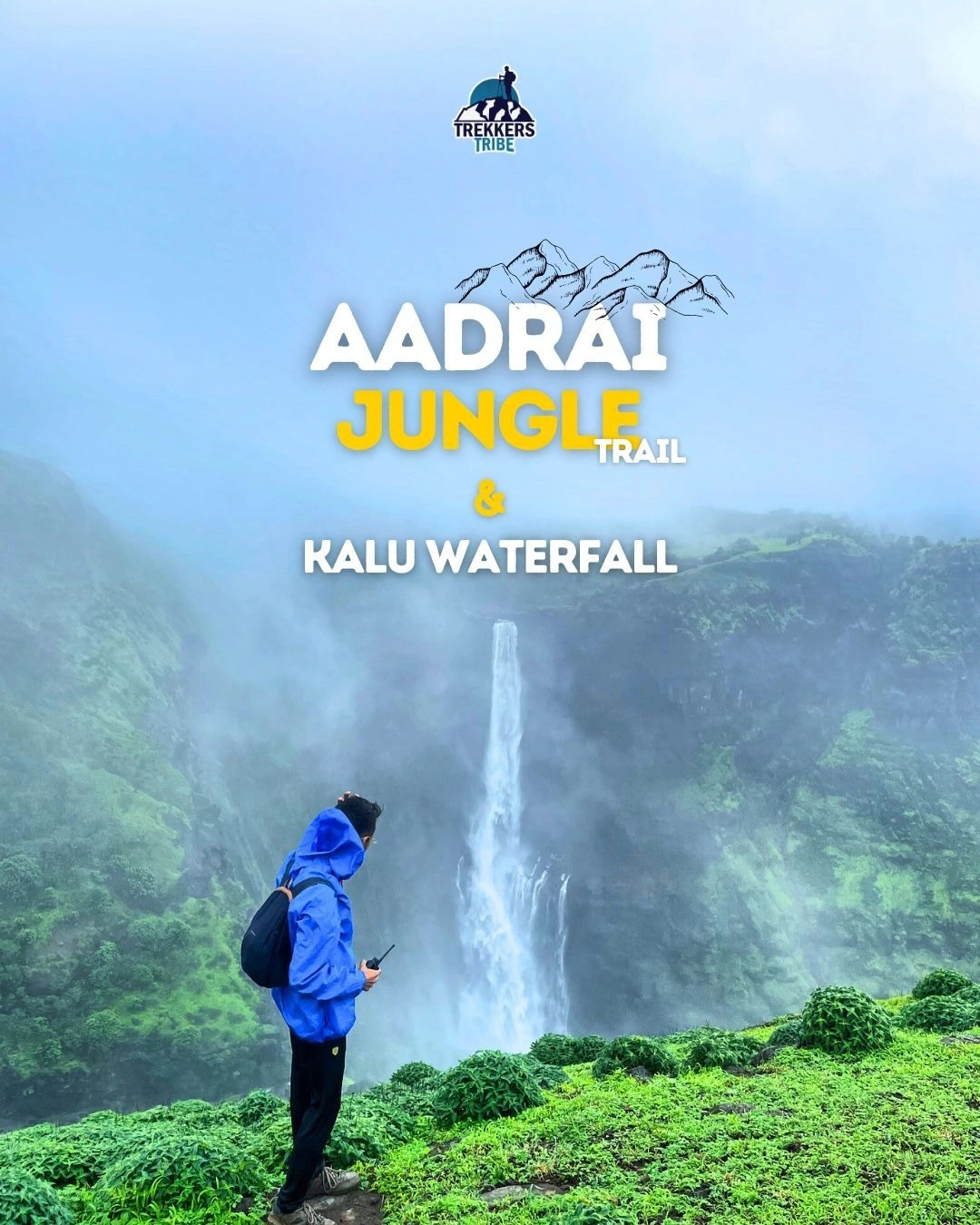 Trek To Aadrai Jungle W/ Kalu Waterfalls🛤️