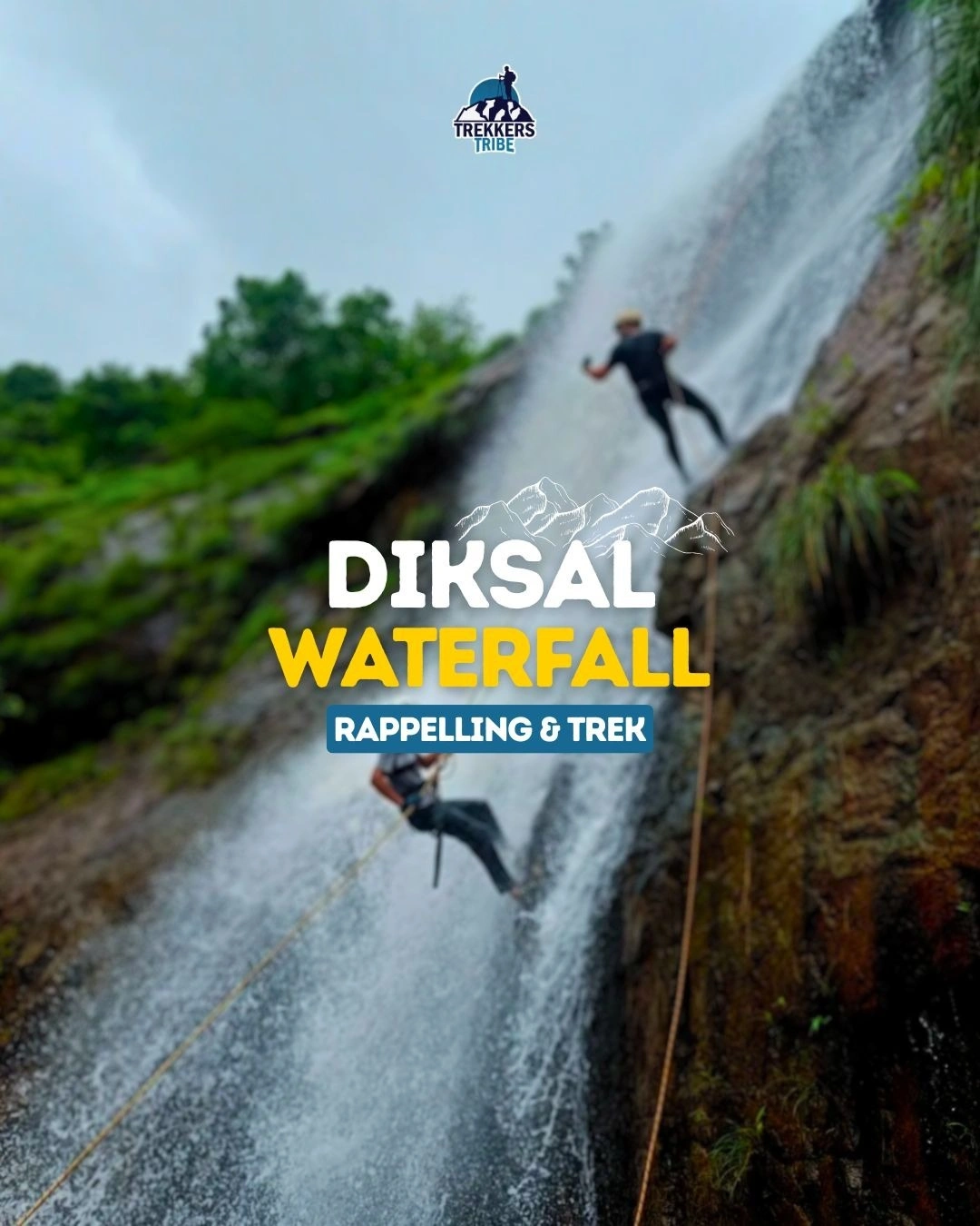 Waterfall Rappelling to Diksal Waterfall
