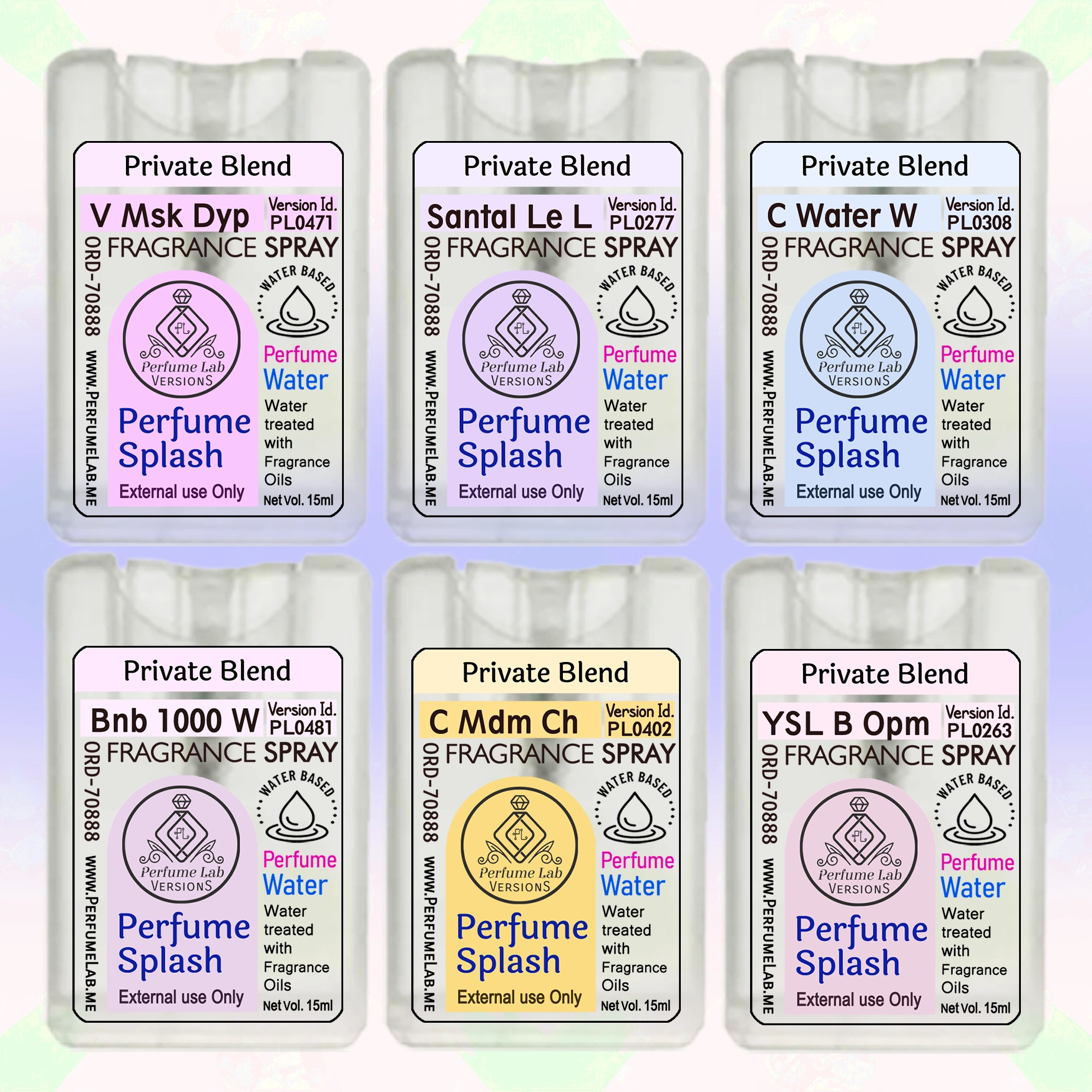 Blooming Goddess - 6 Pocket Perfumes Set