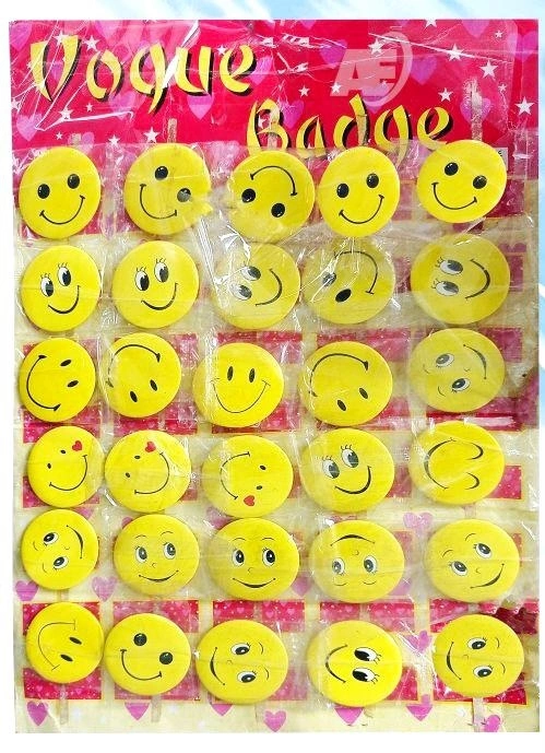 Smiley Batch Yellow (30pc Pack)