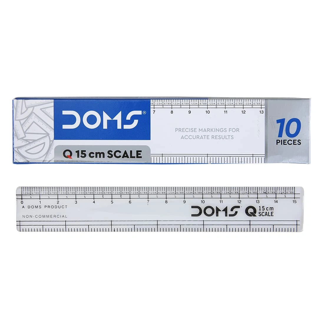 Doms Scale Plastic Ruler Small 15cm