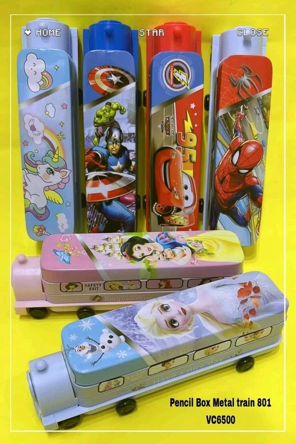 QZ-6101 Metal Train Pencil Box