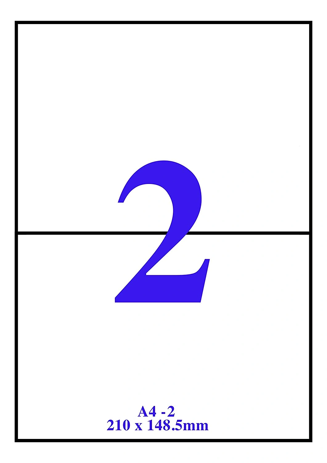 Desmat A4 Sticker Label Sheet Pack- A4ST-2- 100 Sheets