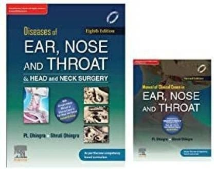 Diseases of Ear, Nose & Throat and Head & Neck Surgery, 8e & Manual of ...