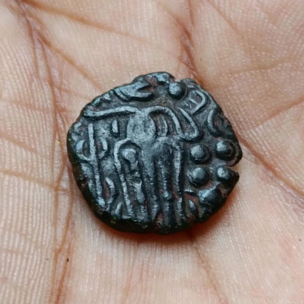 Raja Raja Cholan (Chola Dynasty) - Massa Copper Coin