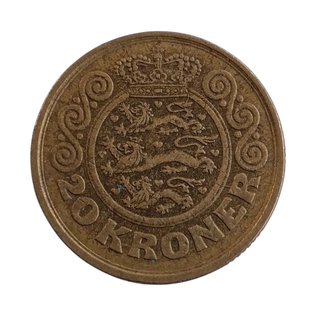1990 Denmark 20 Kroner Coin