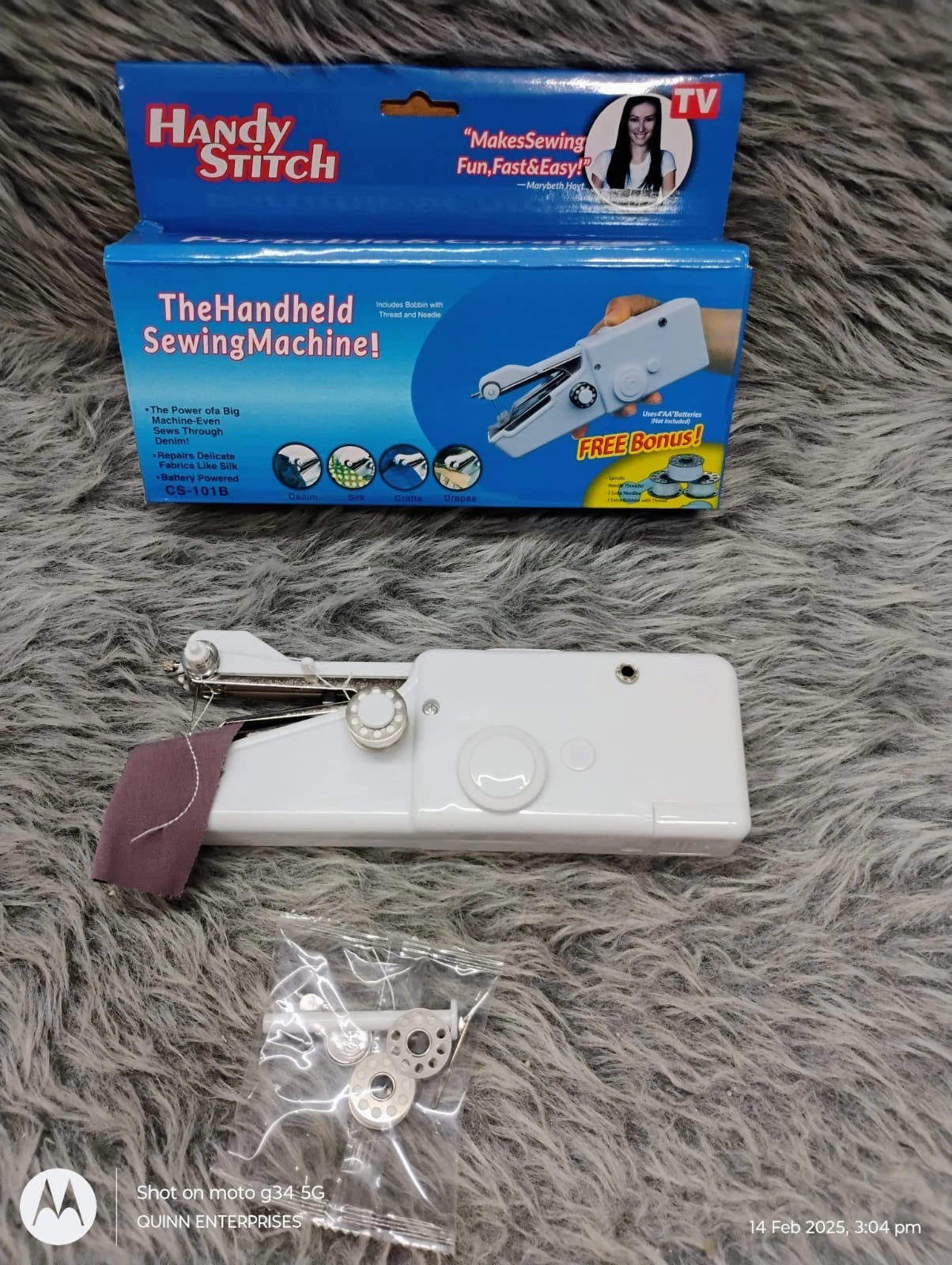 New Handy Stitch Handheld Sewing Machine For Emergency Stitching | Mini ...