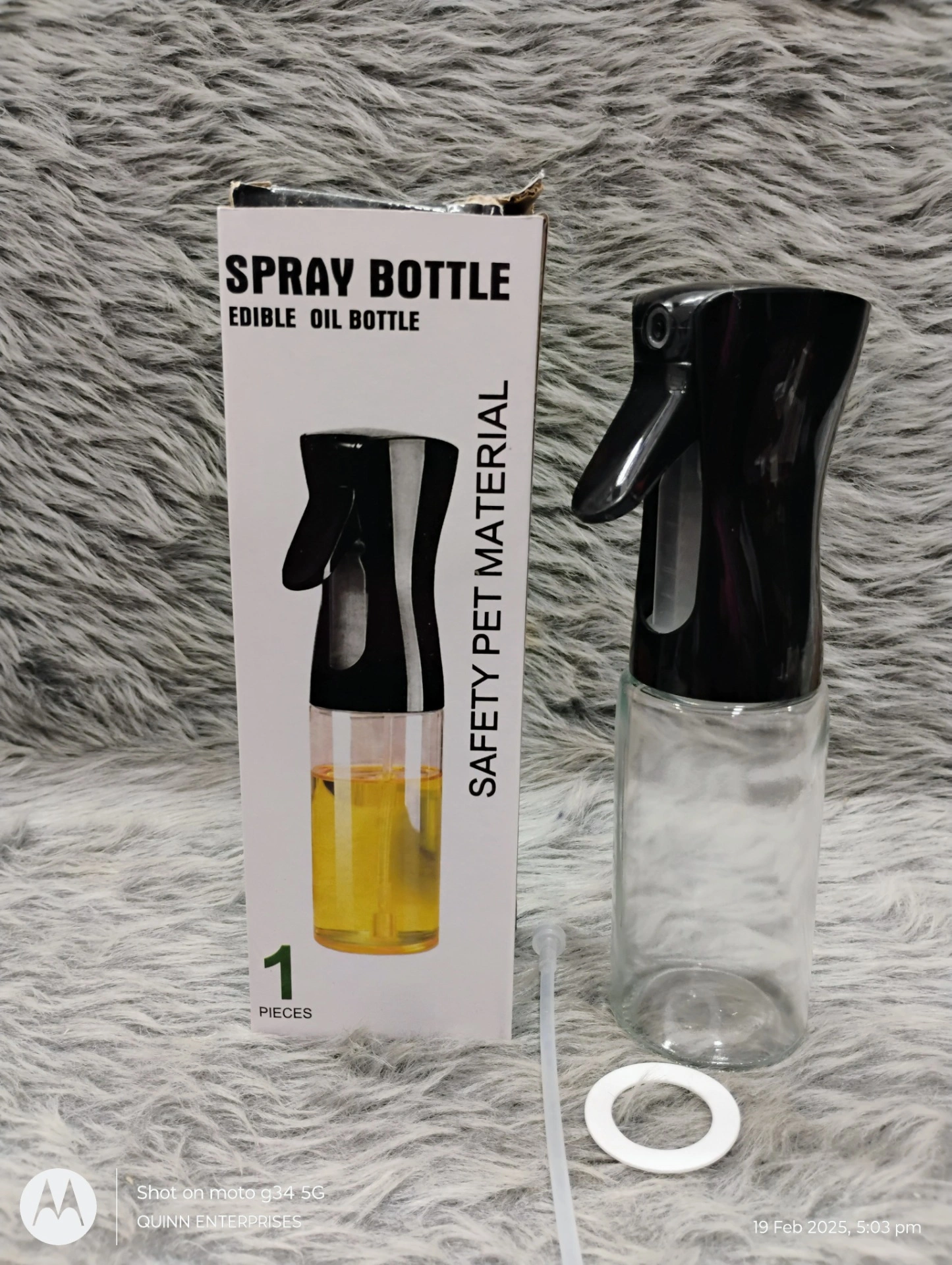 Olive Oil Sprayer for Cooking - 210ml Oil Dispenser Bottle Spray Mister - Portable Refillable ...