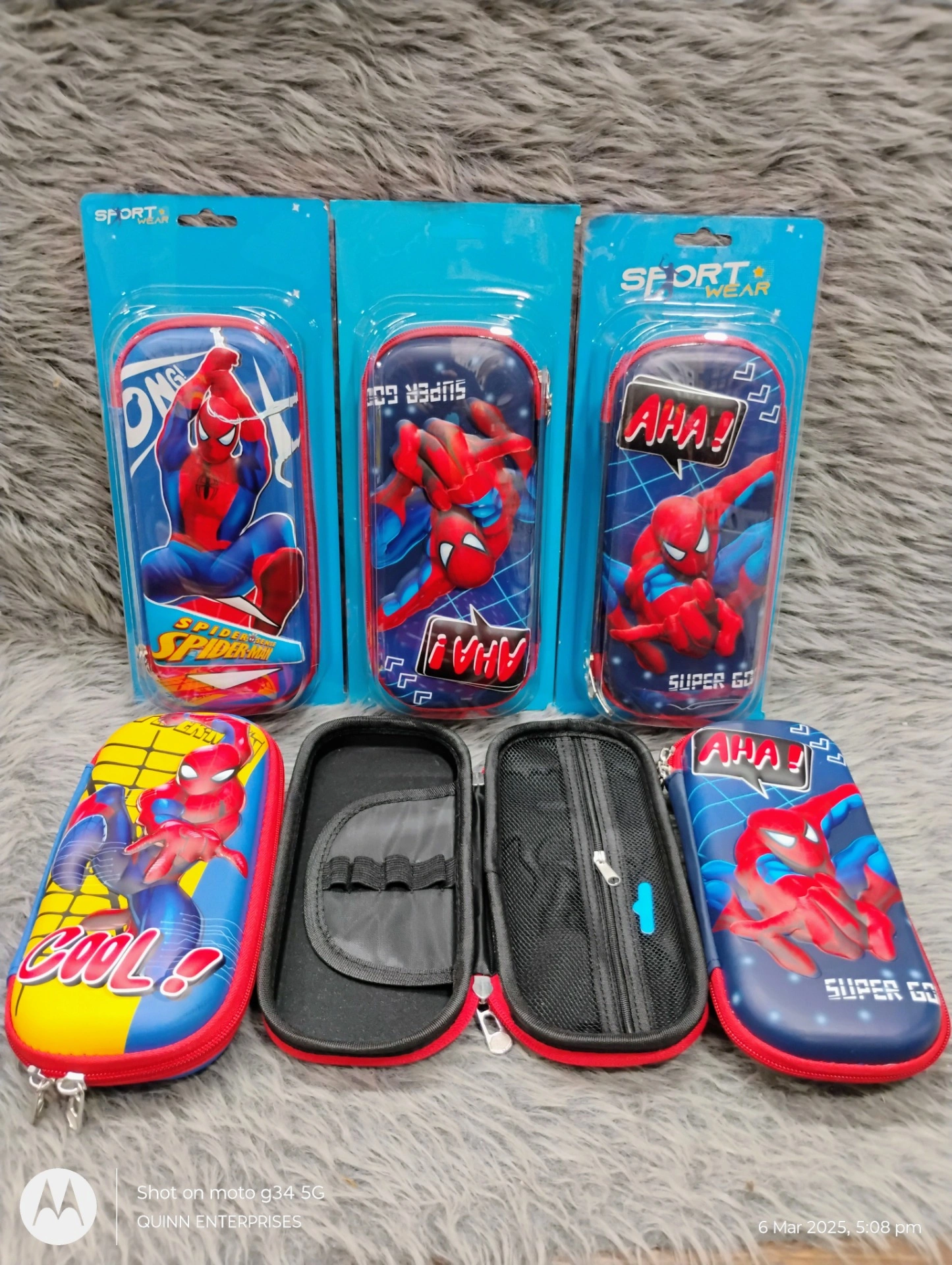 Blister Pen-Pencil Box Marvels Case With With 3d Animation Printed