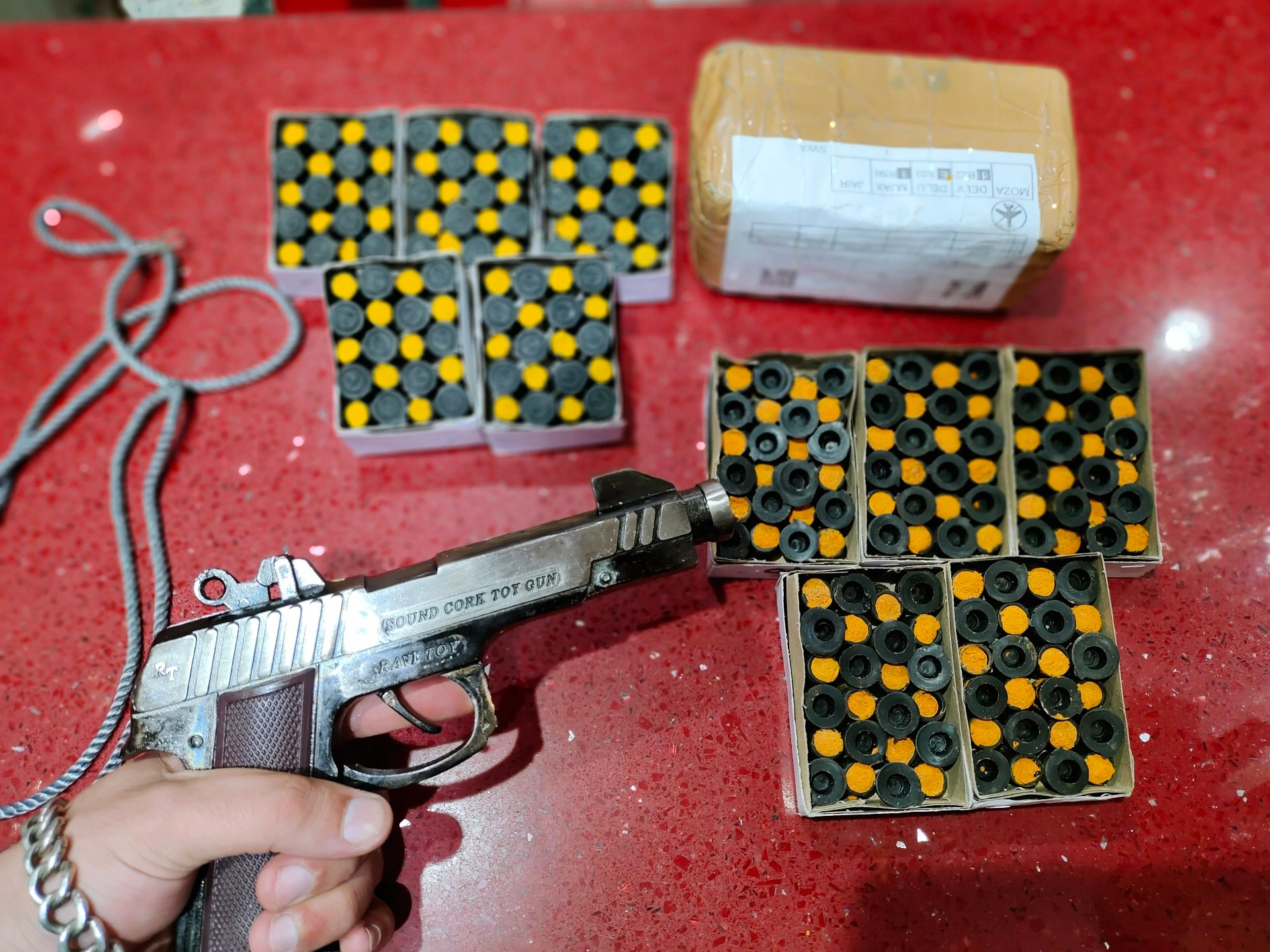 BODYGUARD SOUND CORK GUN 600GRAM+10 Box TRIPLE POWER CORK (200)PC