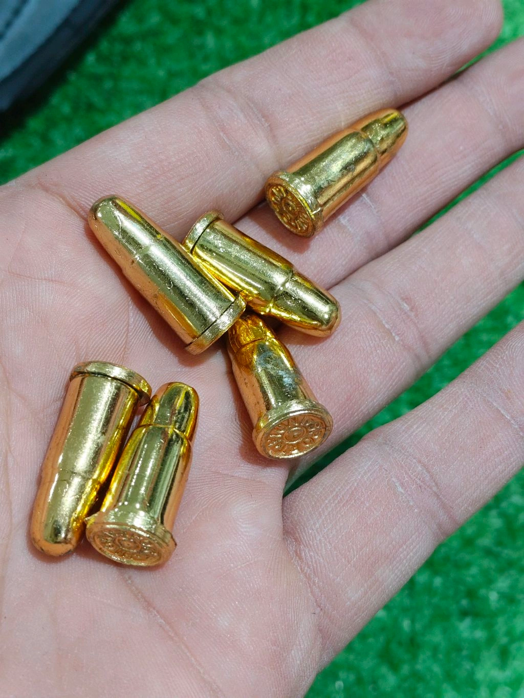 FAKE GOLD BULLETS PACK OF 10 PC