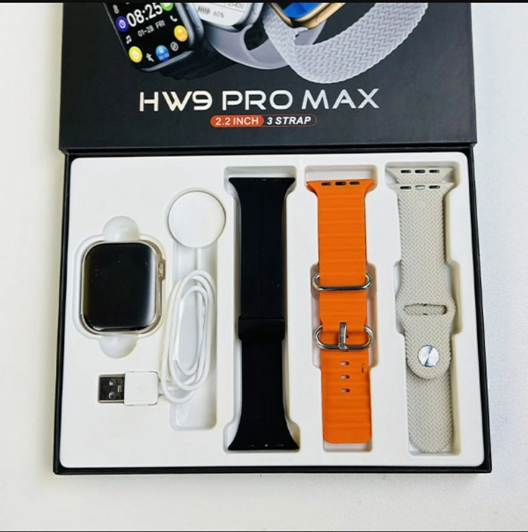 HW9 Pro Max Smart Watch 3 Straps