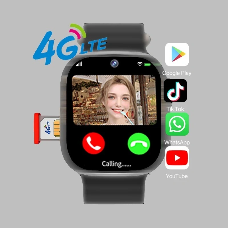4g Ultra Smart watch Dual camera video call android gps sim card wifi ...