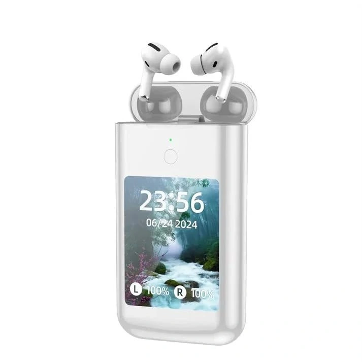 Earphones with Screen & 8000mAh Battery | Noise Cancellation ...