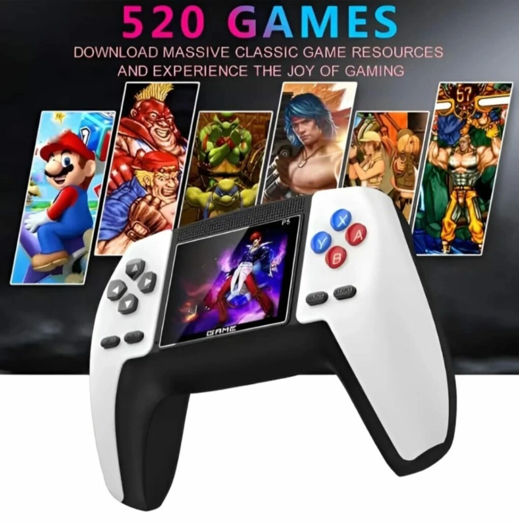 Portable Retro Game Console with 520 Classic Games – Perfect Gift for ...