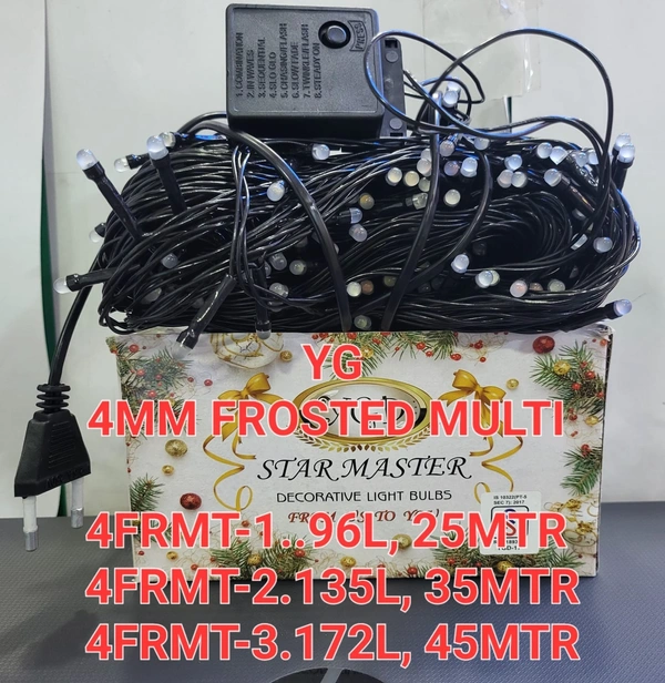 YG 4FRMT-3 172LED 45MTR DECORATIVE 4MM LIGHT BULB FROSTED