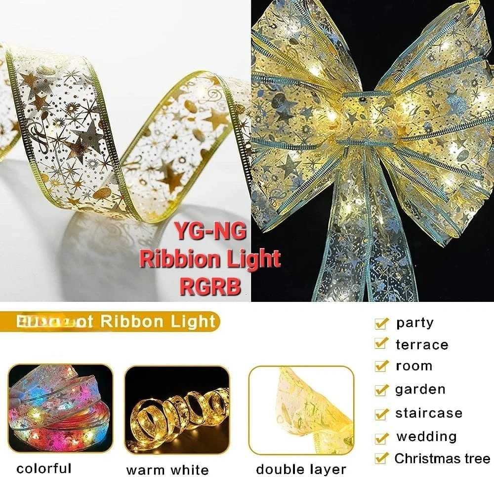 YG-NG Ribbion Light RGRB Ebanot Ribbon Light party terrace room garden ...