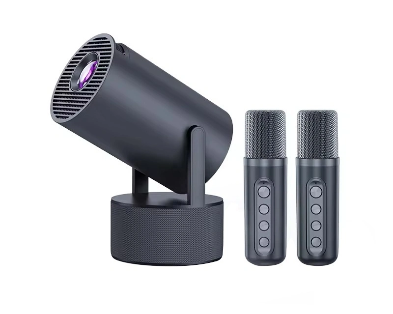 J-HY300 Pro KTV Projector with Wireless Microphone – Perfect for ...