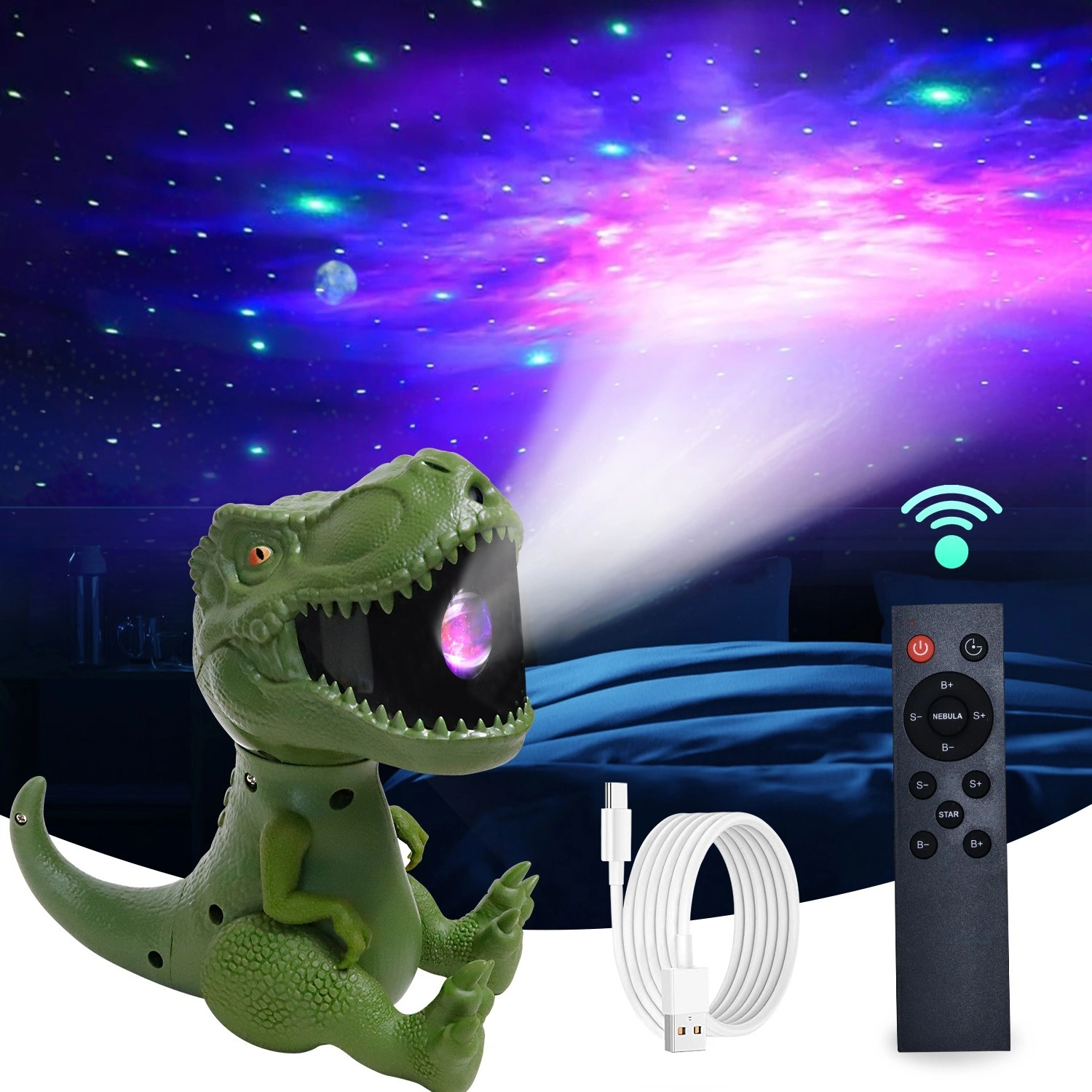 New Patent Astronaut Lamp Projection Night Light – Unique 3D LED Space ...