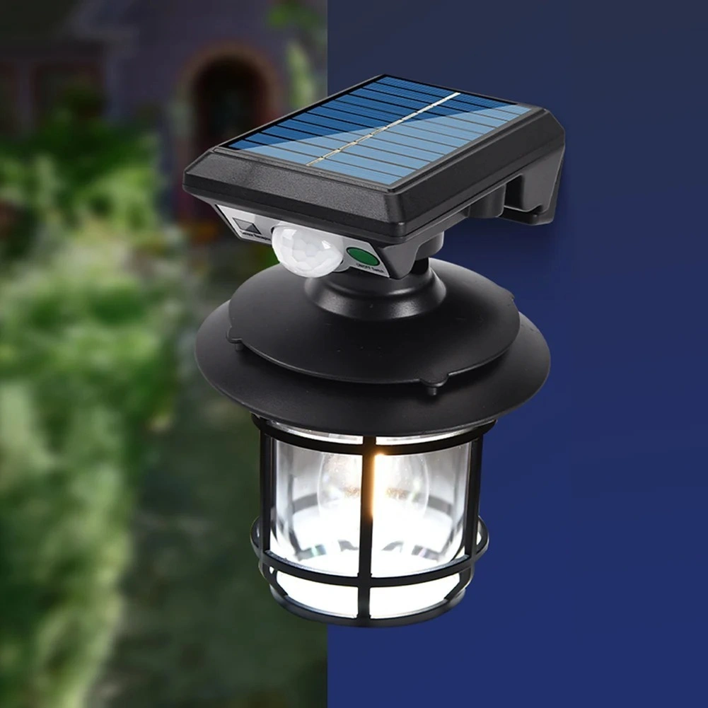 Solar Motion Sensor Garden Security Wall Light – Waterproof & Energy ...