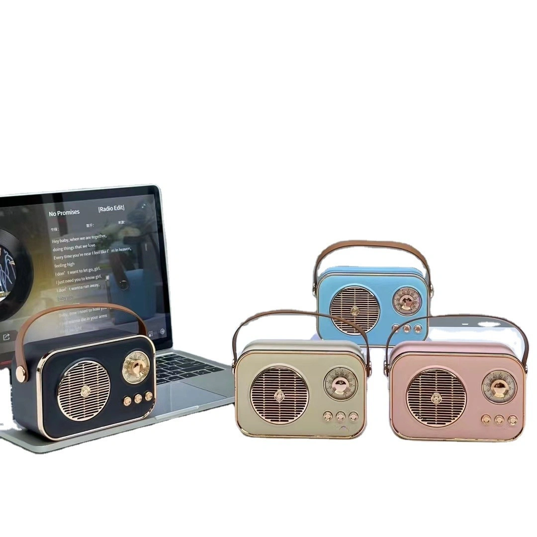 MZ M209 Mini Portable FM Radio Speaker with USB, TF Card & LED Light ...