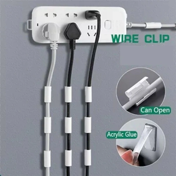 ADHESIVE WIRE CABLE ORGANIZING CLIPS ( 20PCS )
