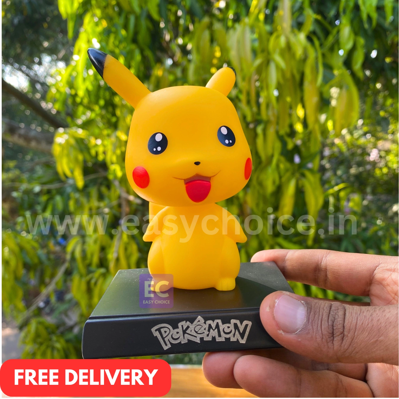Premium High Detailed Pikachu Red Tongue Out Bobblehead Miniature