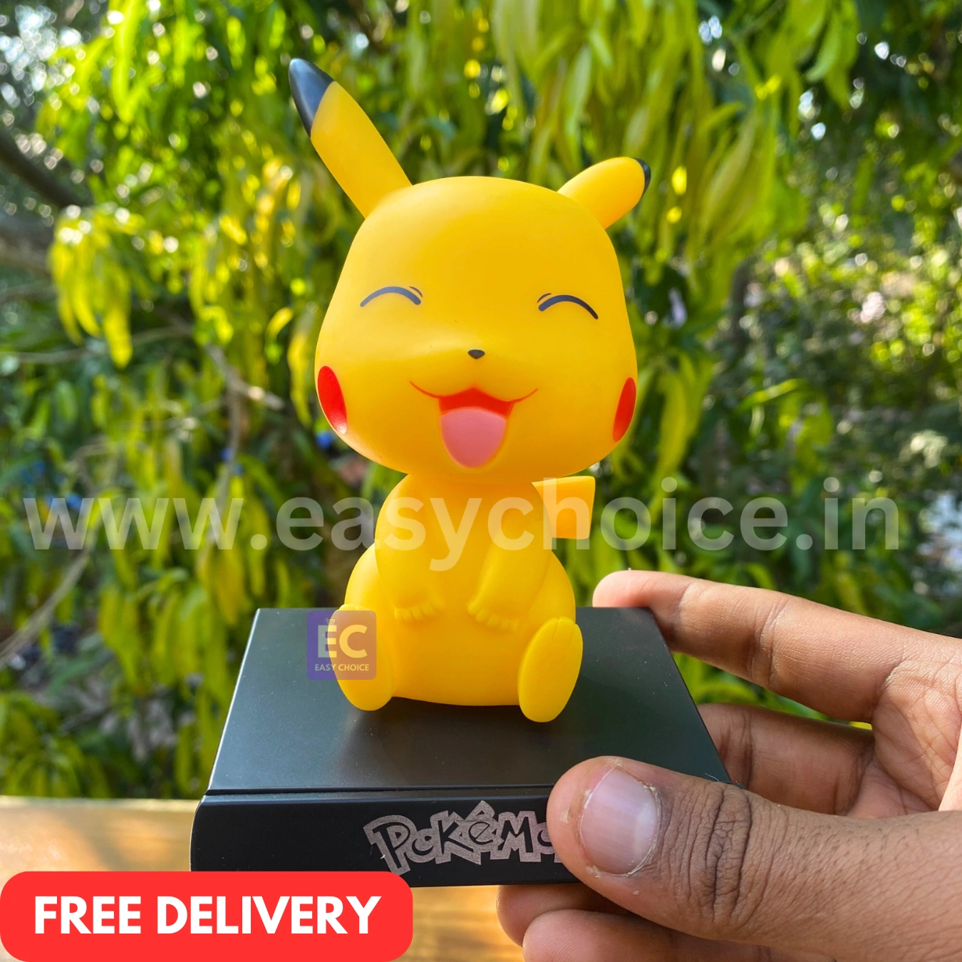 Premium High Detailed Pikachu Cute Pinky Tongue Out Bobblehead Miniature