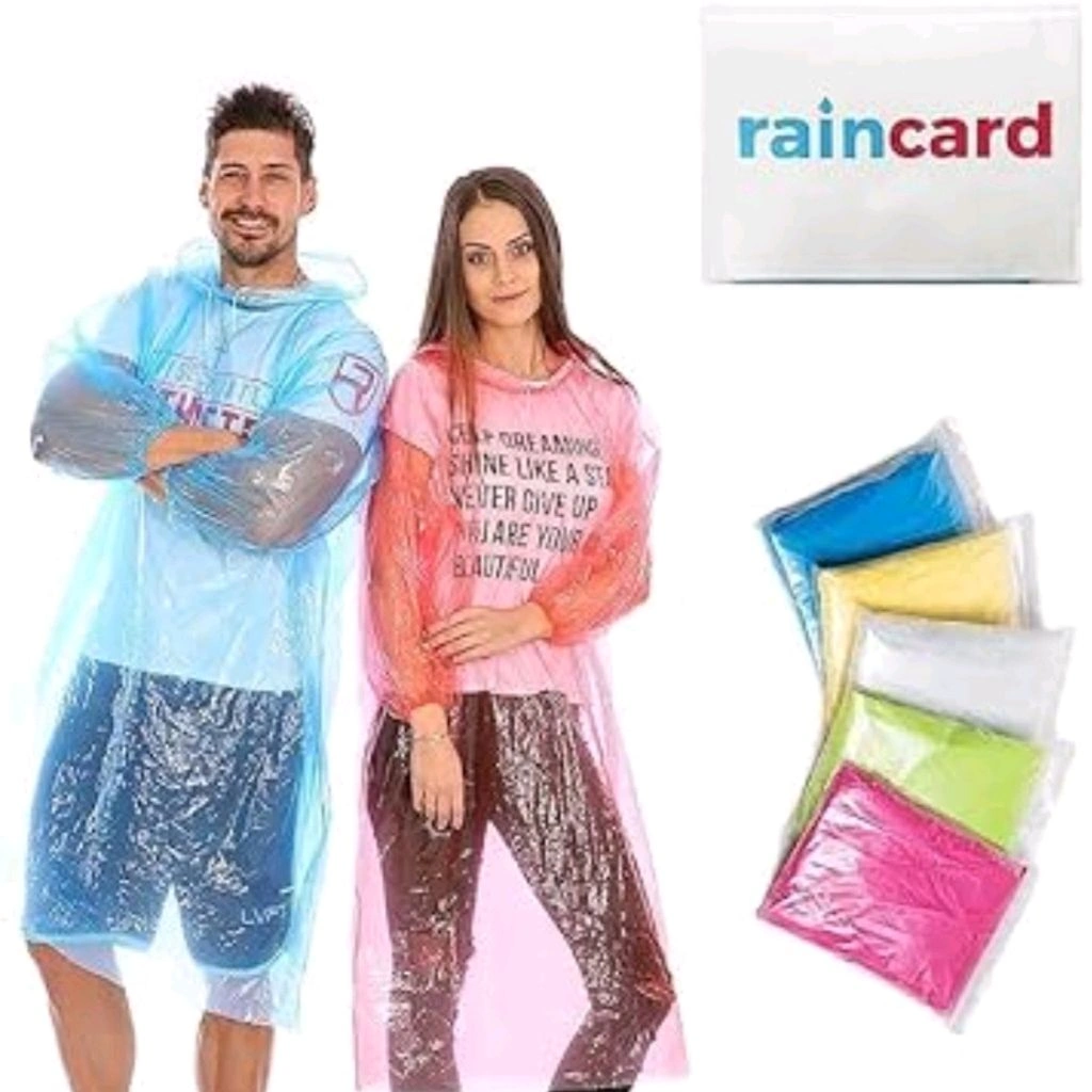 Pocket Sized Rain Card (Hardly Upto 3 Uses Only)