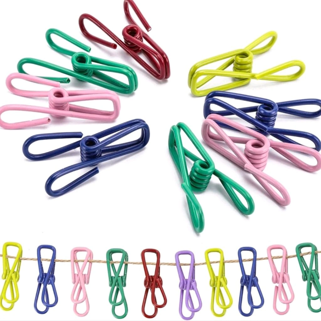 Premium High Quality Metal Clothesline Clips With Non Rustable Layer ...