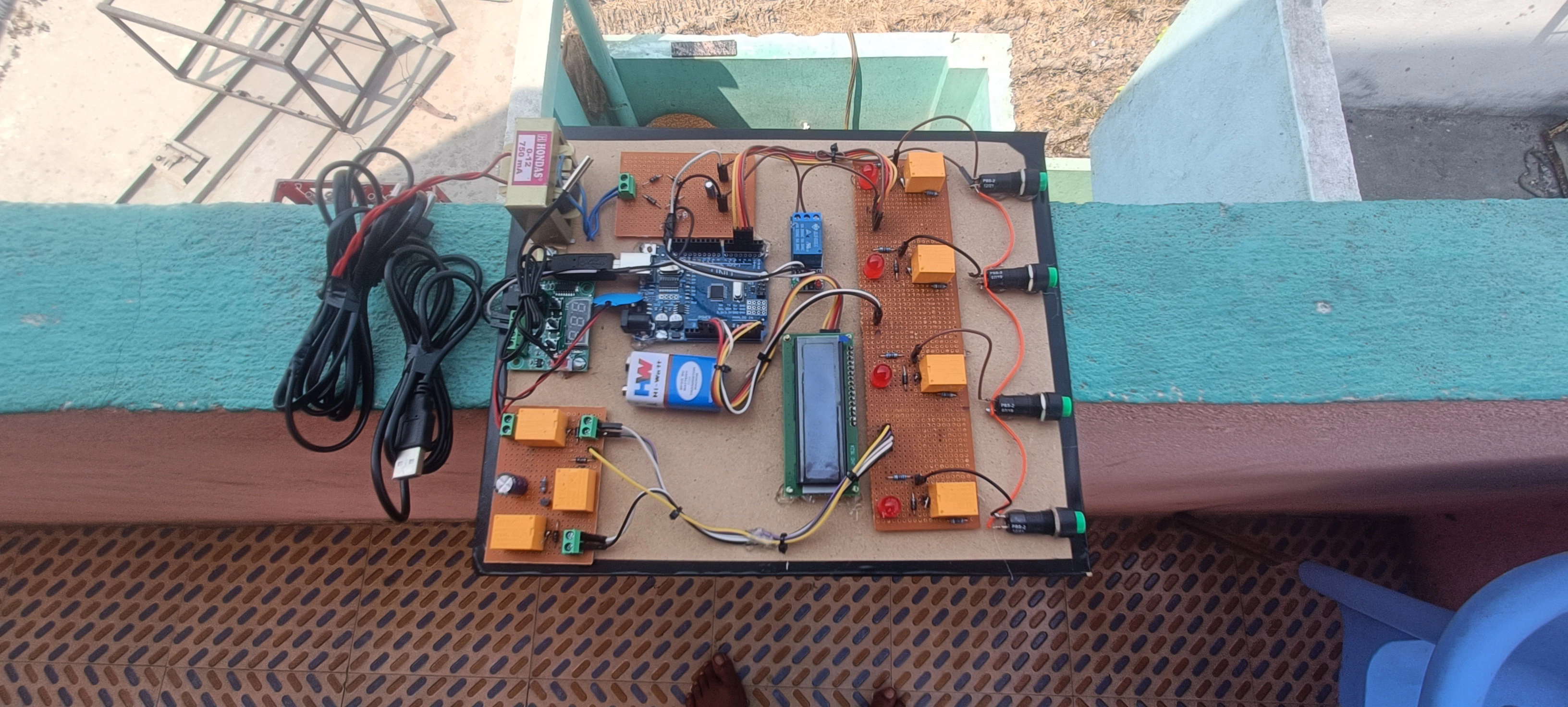 Transformer Safety Device With Over Heat Protection With Arduino