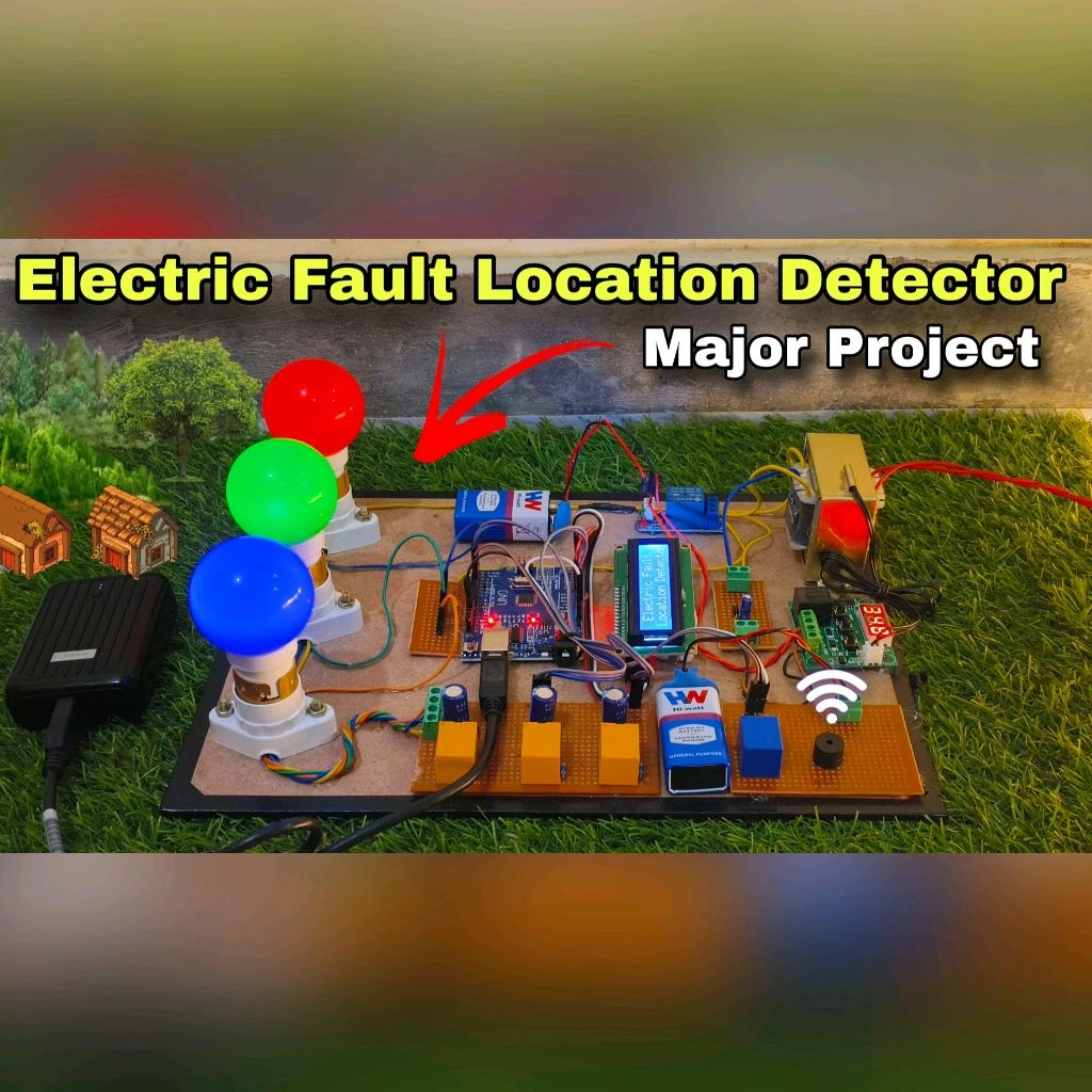 Electric Fault Location Detector With Bulb