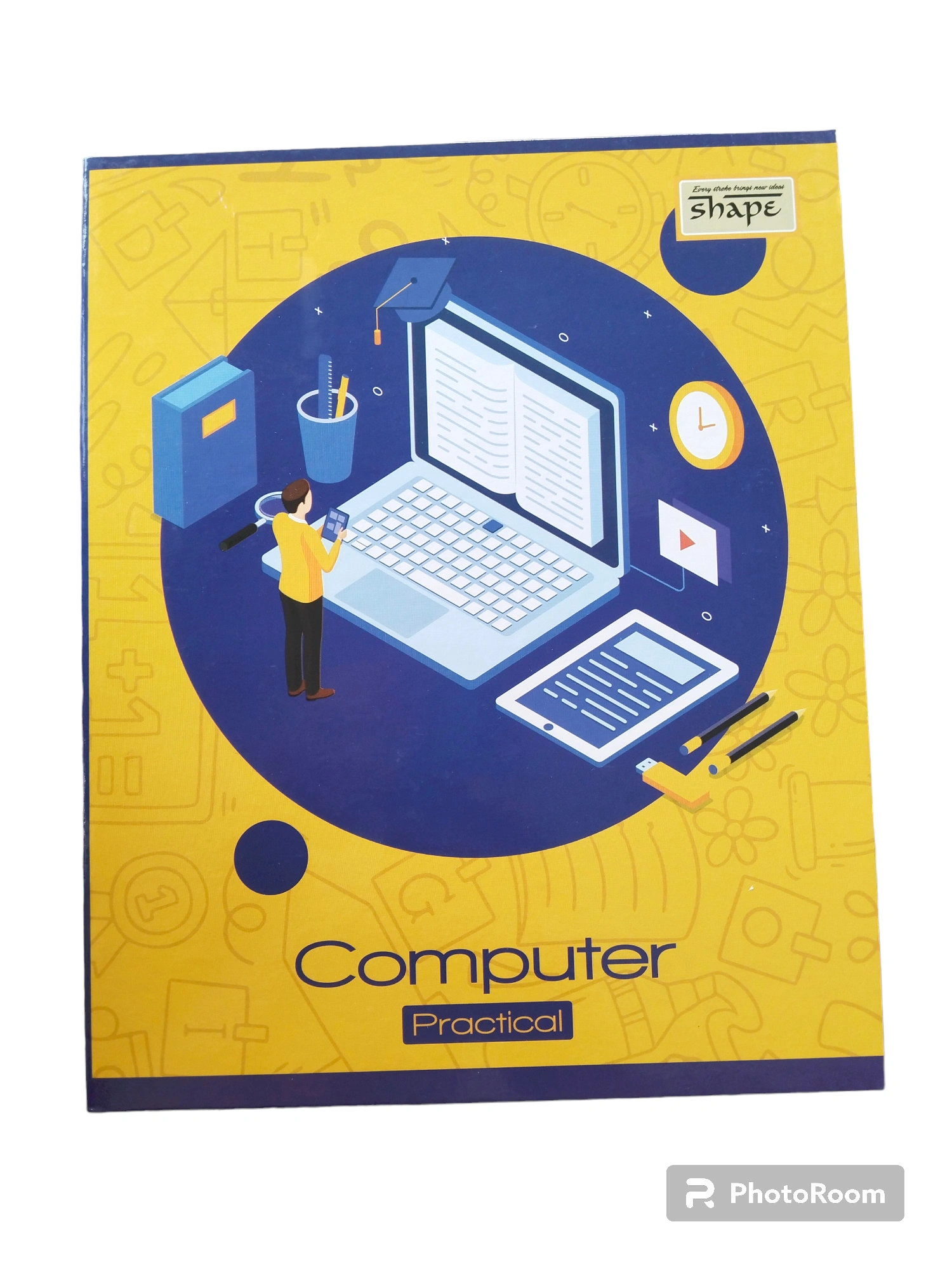 Shape Computer Practical Exercise Notebook With Hard Cover