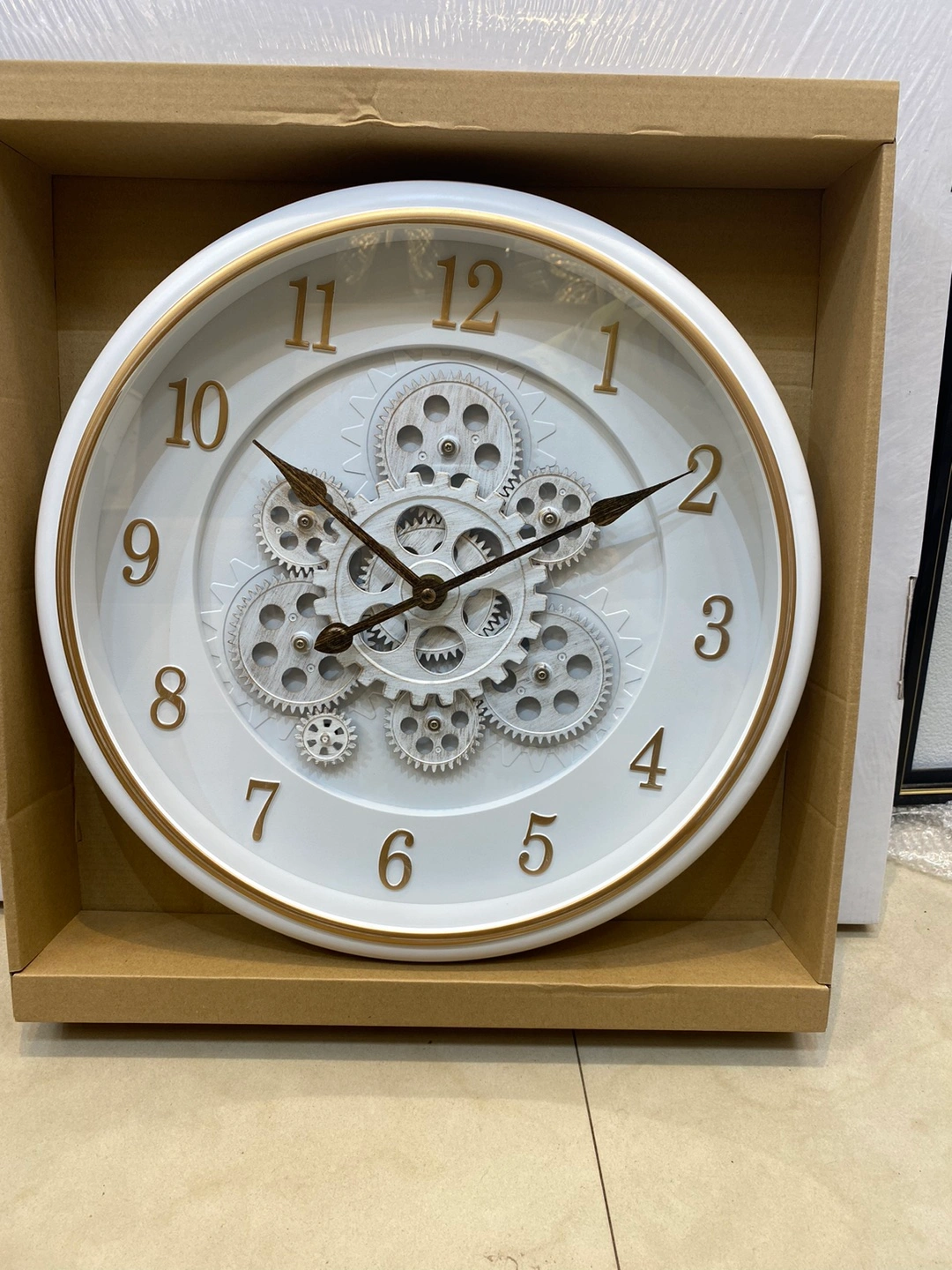 Retro Industrial Wall Clock - Large Decorative Timepiece for Home ...