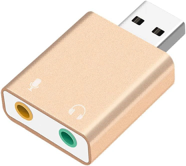 Mini Sound Card, USB External Sound Card Audio Adapter Audio Interface ...