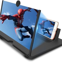 Black Mobile Phone 3D HD Magnifier Screen Expanders for Movies, Videos ...