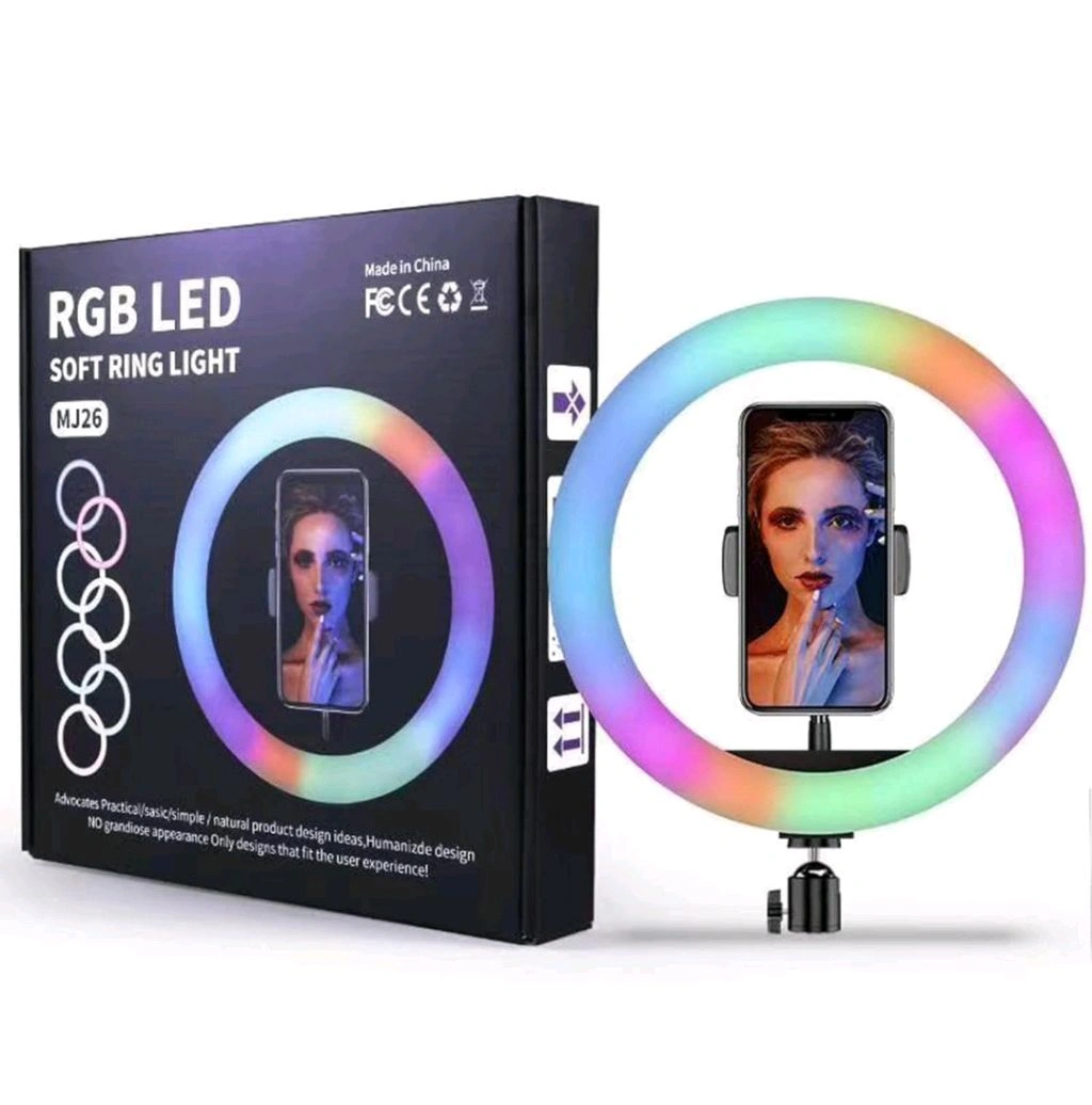 RGB LED SOFT RING LIGHT MJ-36 (14" Inch Colourful 360° Rotating)