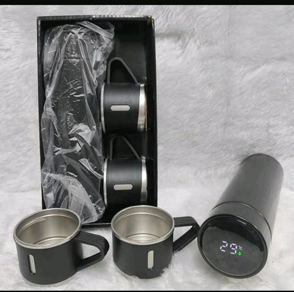 New 500ML Temperature Flask Bottle 2 Cup Set